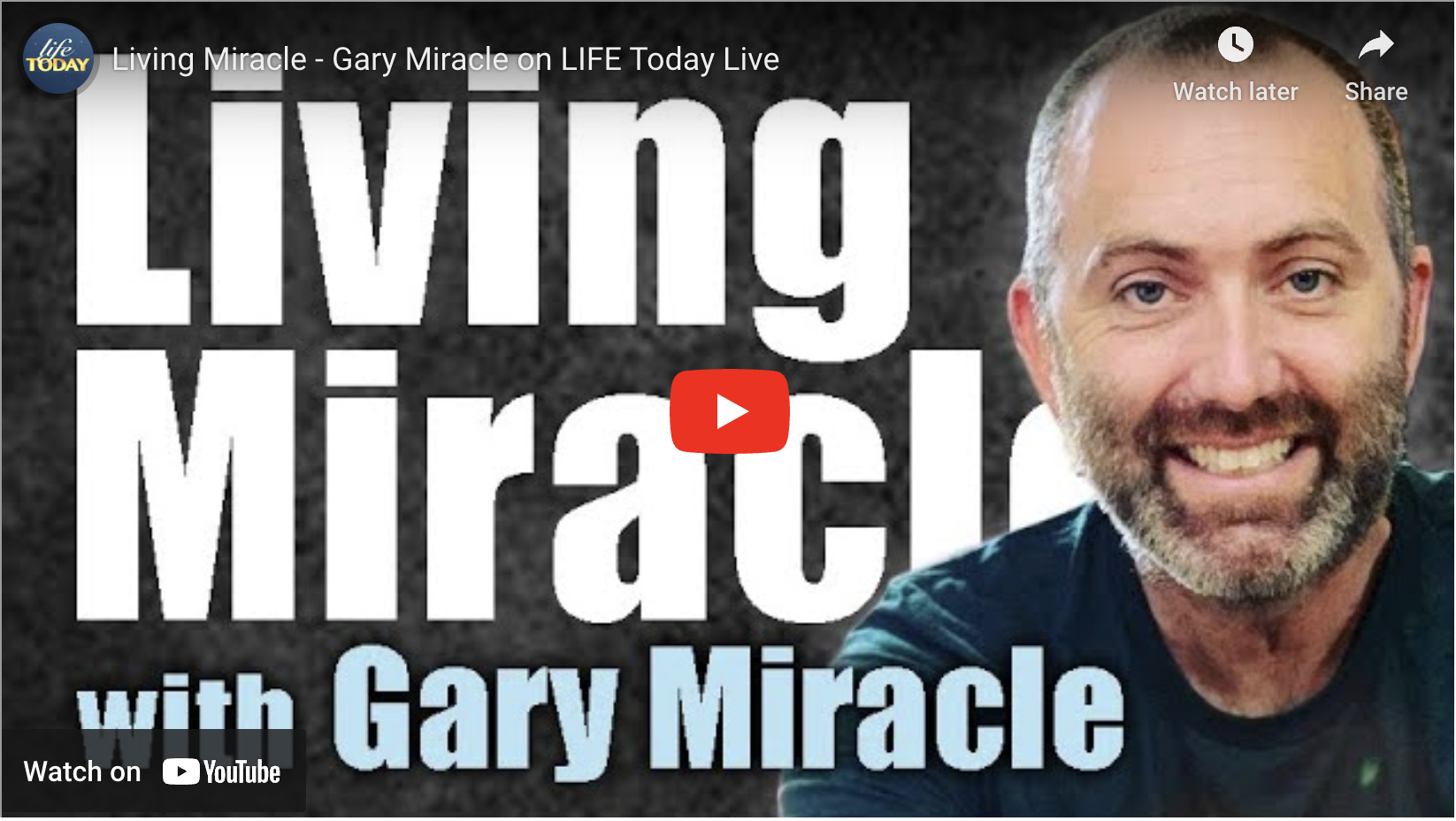 Gary Miracle on Life Today Live - Gary Miracle Speaks